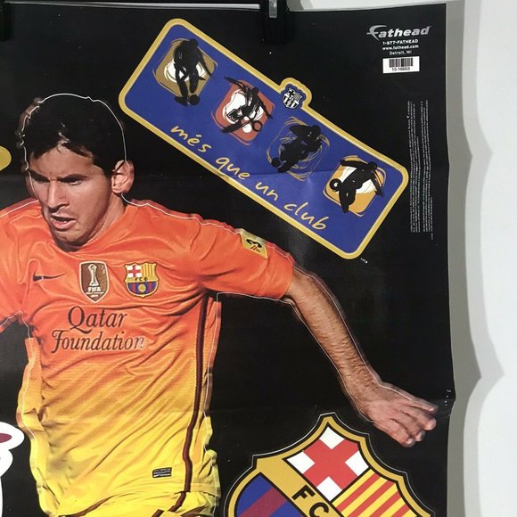 Fathead | Wall Decor | Lionel Messi Fathead Poster 23 Wide X 32 Tall ...